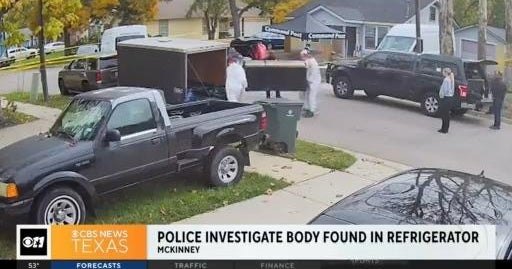 Police investigate body found in refrigerator - CBS Texas
