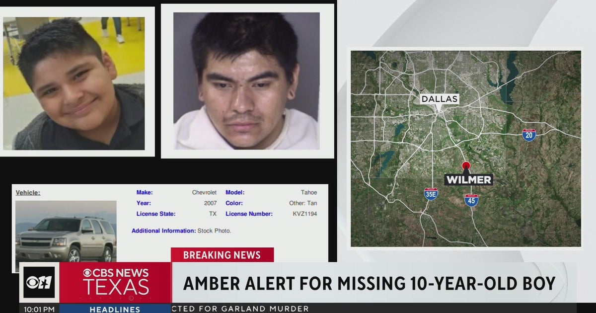 AMBER Alert issued for 10-year-old Ian Aguilar out of Wilmer - CBS Texas