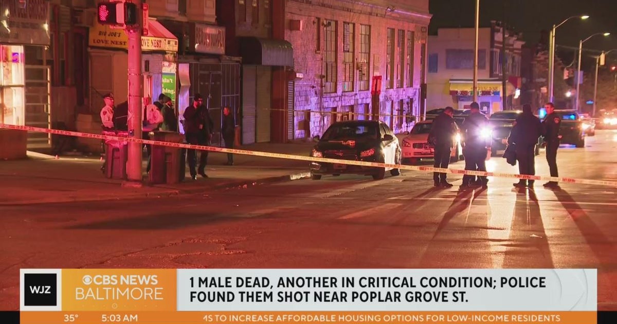 Investigation underway after double shooting in West Baltimore - CBS ...