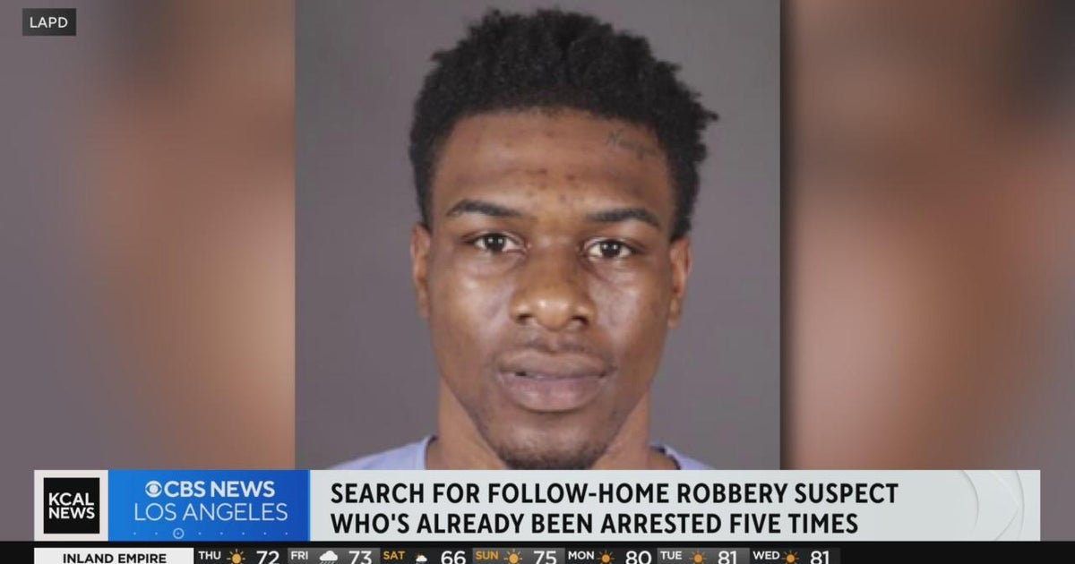 Police searching for follow-home robbery suspect already arrested five ...