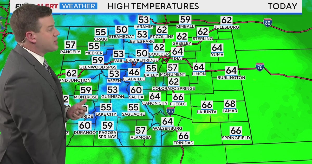 Cold front arrives in Colorado at the end of the weekend - CBS Colorado