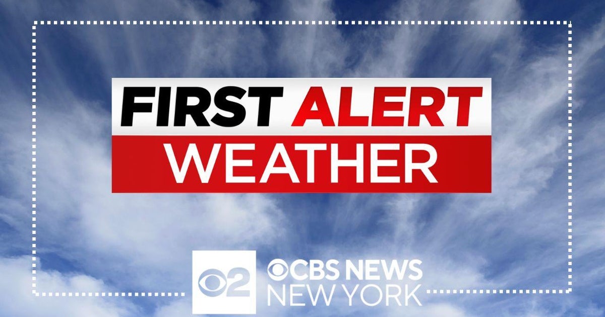 First Alert Weather: Yellow Alert for rain, wind tomorrow - CBS New York