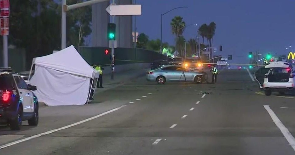 RPV burglary suspect pursuit ends in multi-vehicle crash, killing an innocent driver - CBS Los ...
