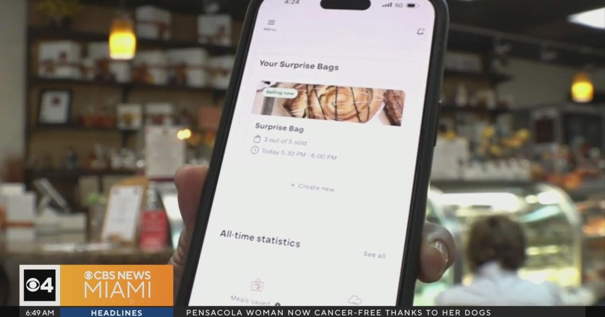 New food ordering app aims to prevent food waste - CBS Miami
