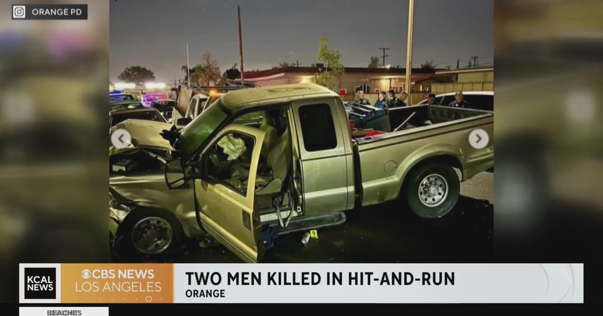 Two men killed in Orange hit-and-run - CBS Los Angeles