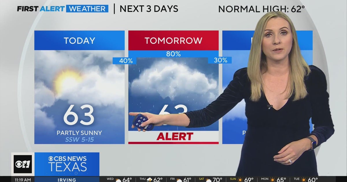 Clouds roll over North Texas ahead of storms - CBS Texas