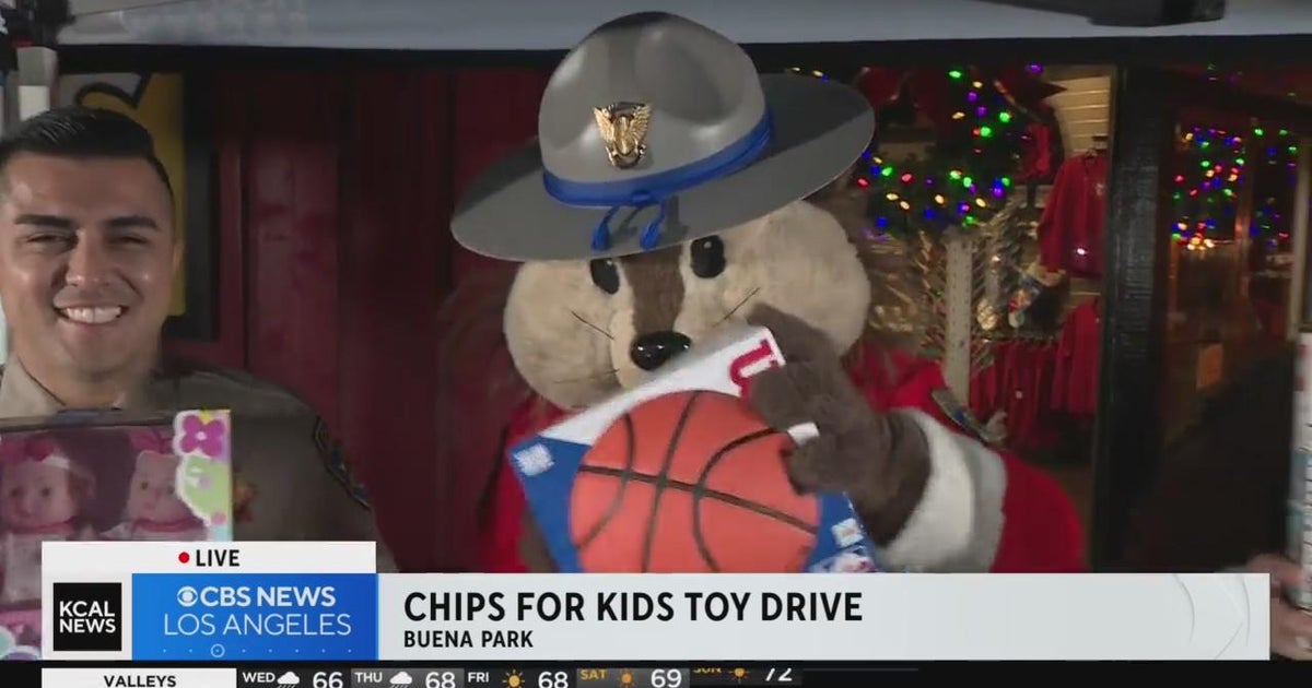 Chipper and team check out the toys donate for the CHiPs for Kids - CBS ...