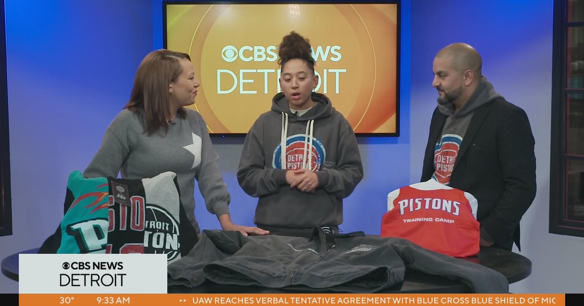 Michigan designer releases Detroit Pistons-themed apparel line - CBS ...
