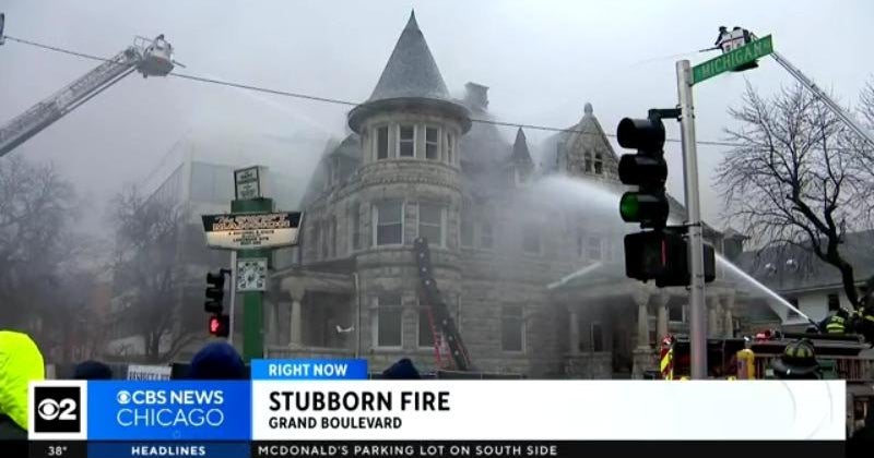 Swift Mansion damaged in fire on Chicago's South Side - CBS Chicago