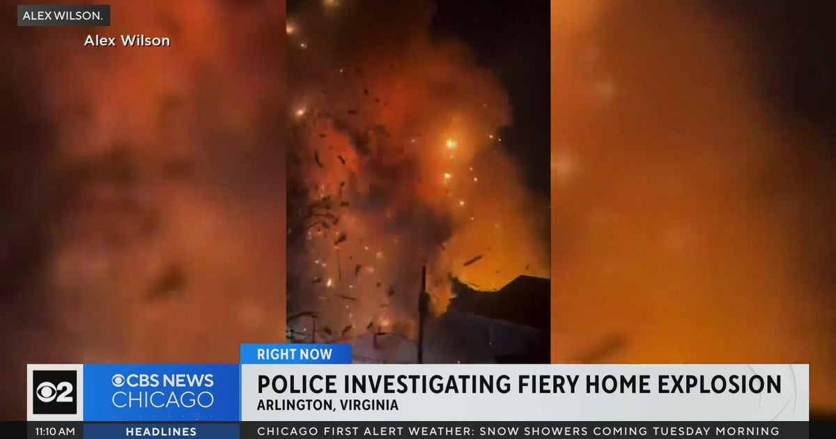 Police investigating fiery home explosion in Virginia - CBS Chicago