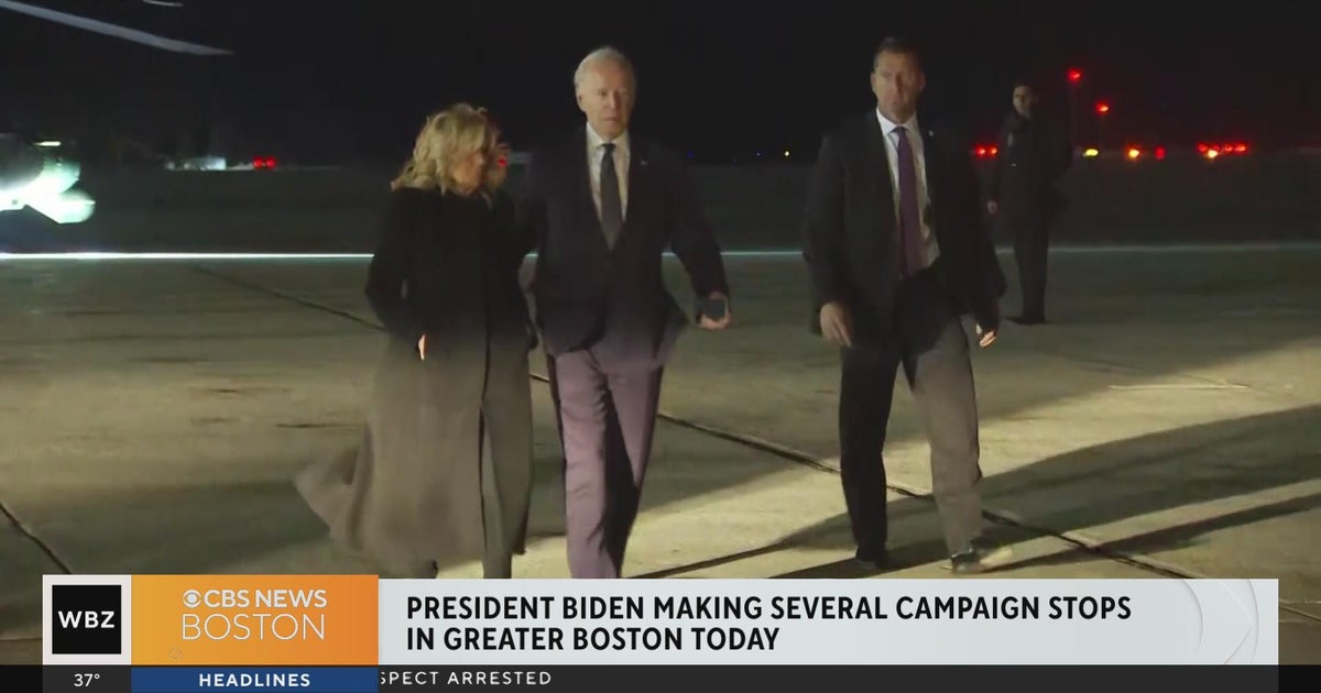President Joe Biden campaigning in Massachusetts - CBS Boston