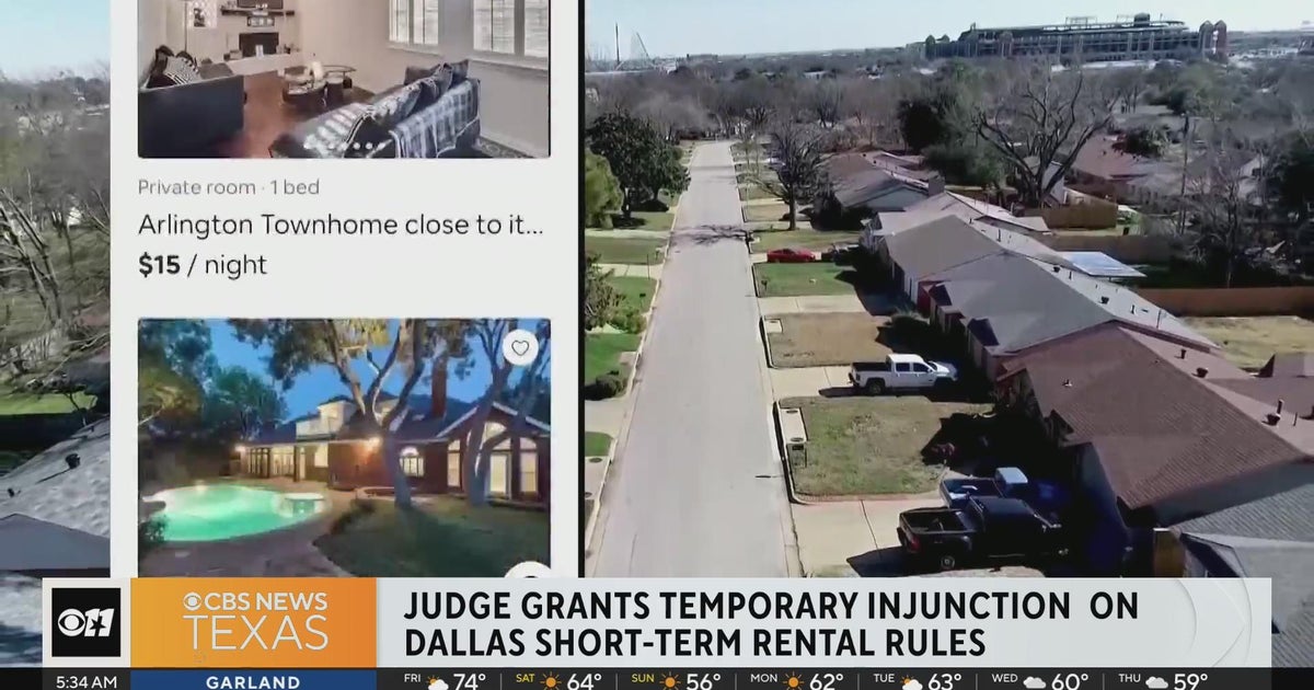 Judge grants temporarily injunction on Dallas short-term rental rules ...