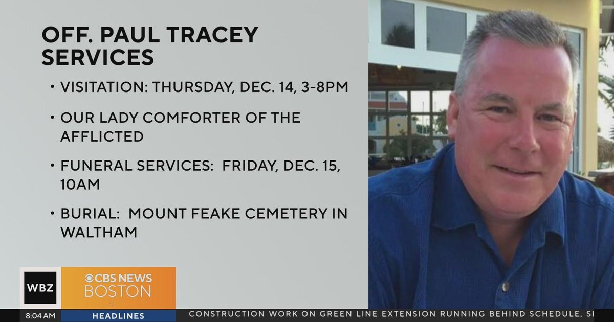 Funeral services announced for Waltham police officer Paul Tracey - CBS ...