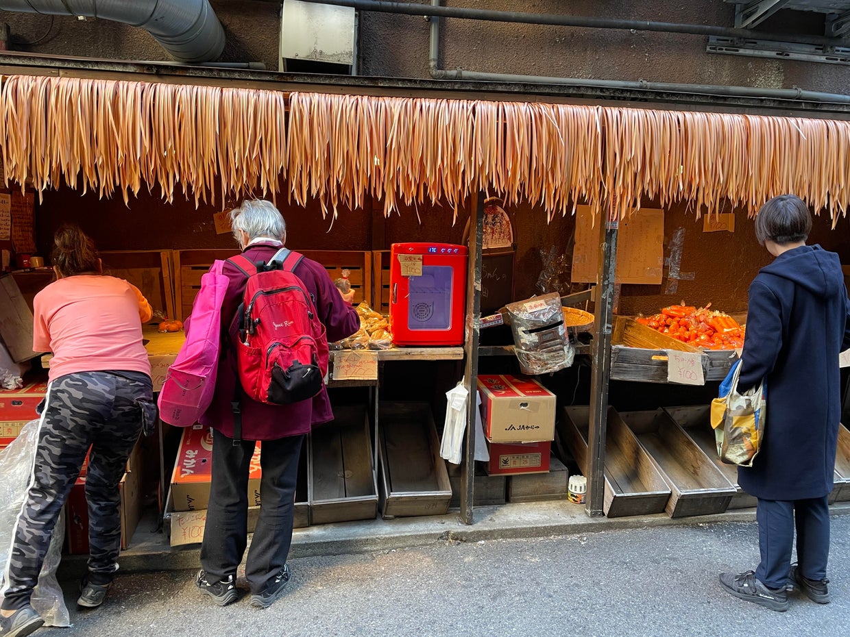 Farmer sells her food for pennies in a trendy Tokyo district to help ...
