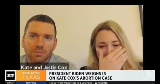 President Biden speaks on abortion case of Kate Cox - CBS Texas