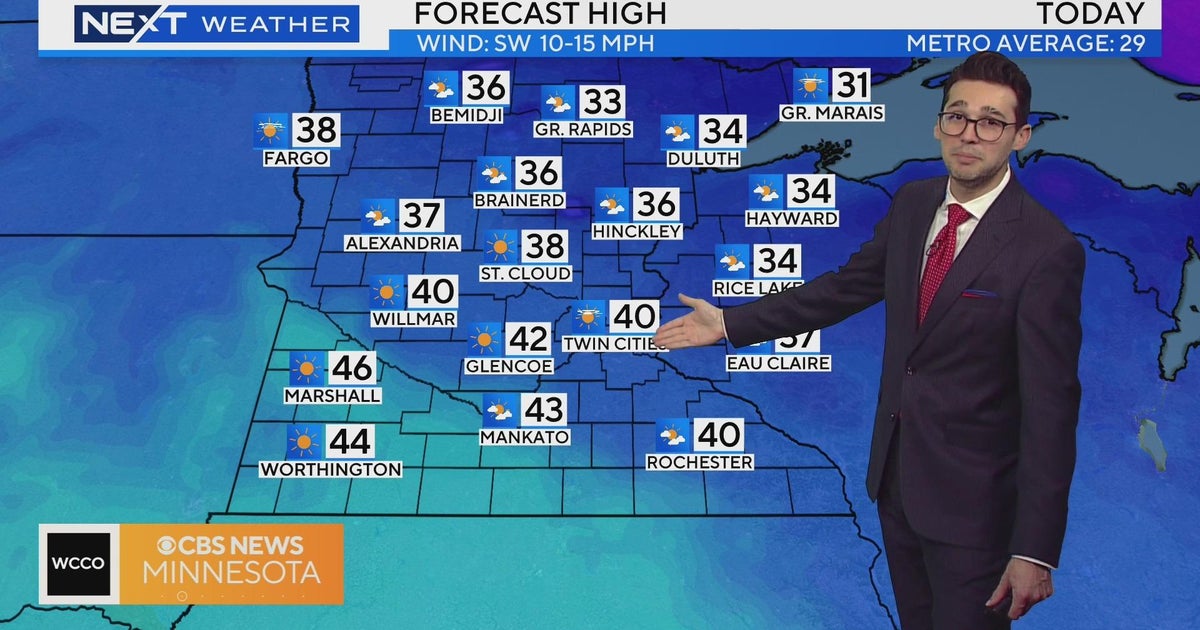 Temps push above freezing Wednesday, with warmer end to workweek - CBS ...