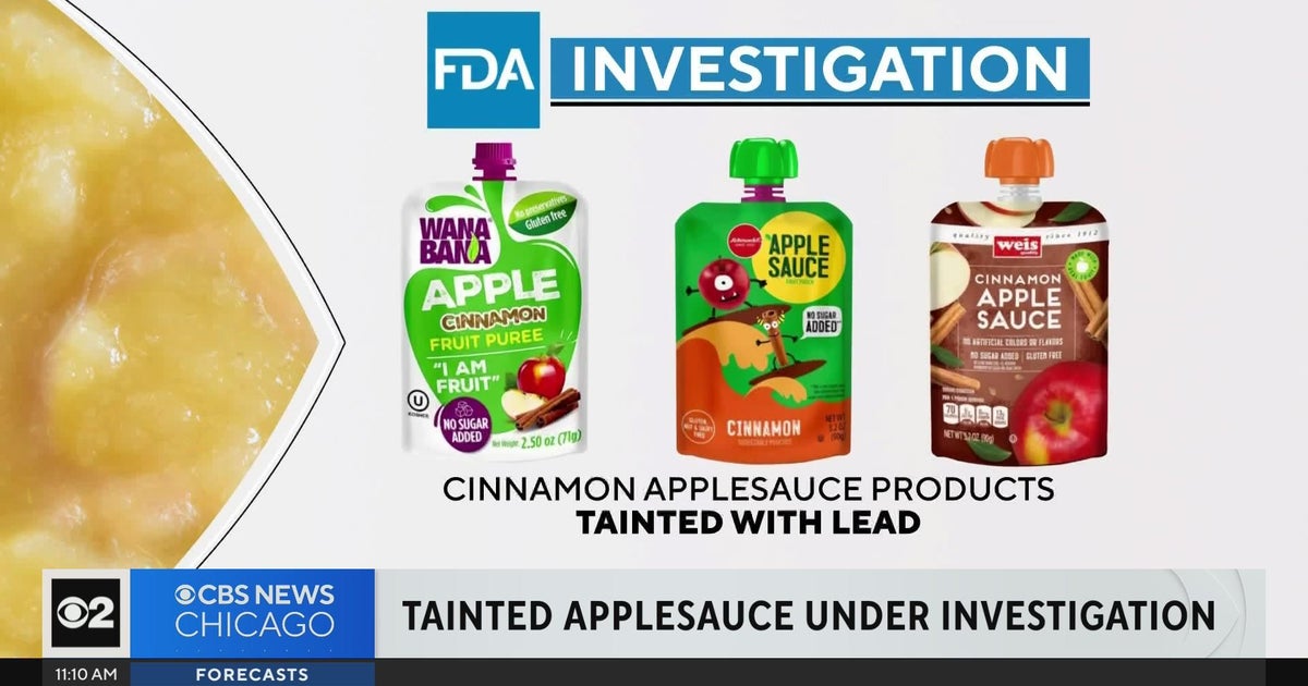 Tainted applesauce under investigation - CBS Chicago