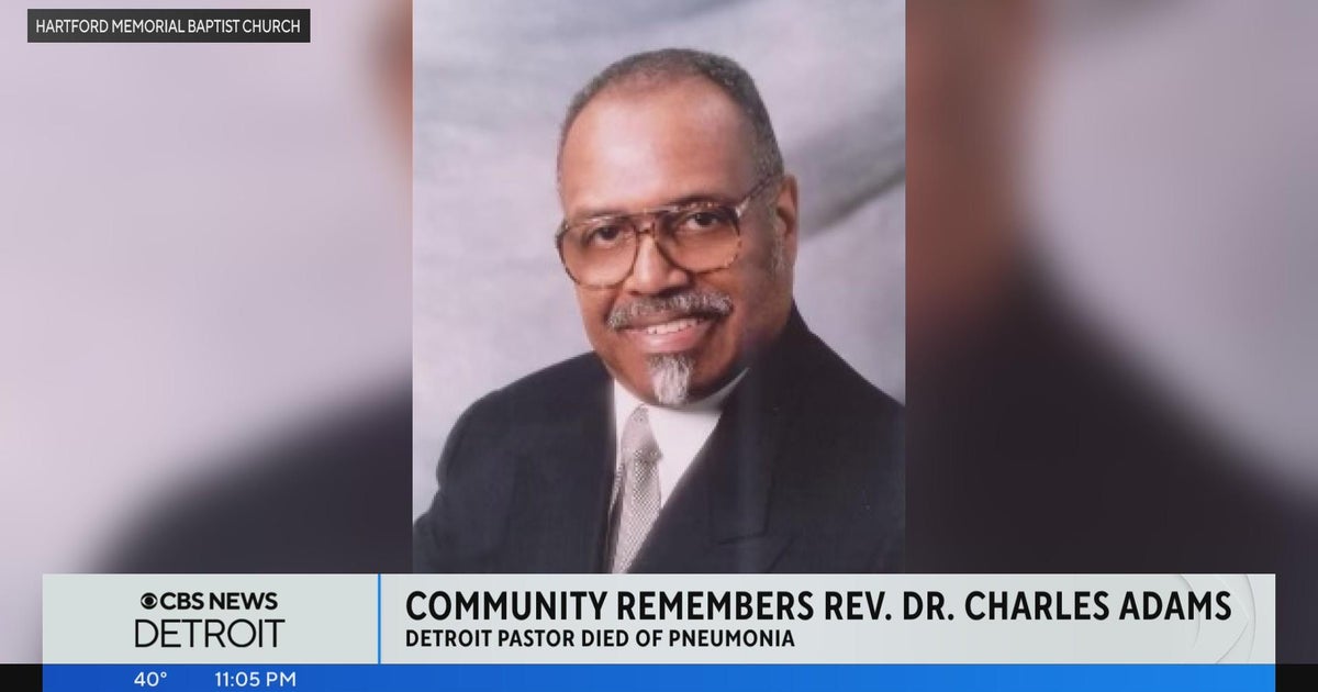 Community members honor Rev. Charles Gilchrist Adams in Detroit - CBS ...