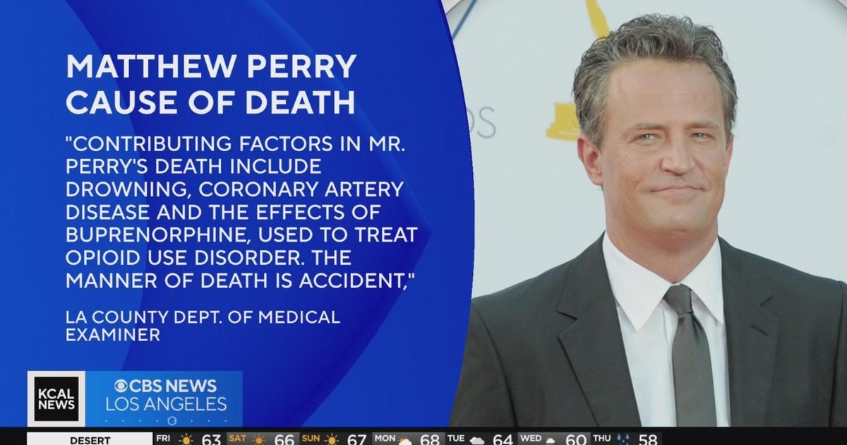 Matthew Perry's cause of death released; ruled accidental - CBS Los Angeles