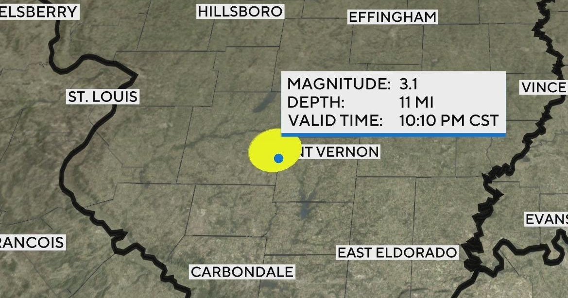 3.1 magnitude earthquake confirmed in southern Illinois - CBS Chicago