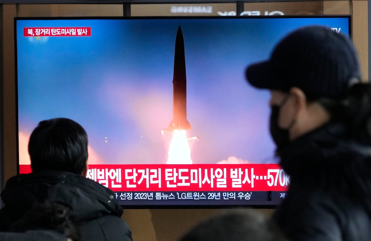 North Korea test launches apparent long-range missile designed to carry ...
