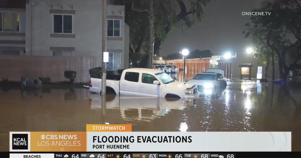 Flooding rescues and evacuations in Port Hueneme - CBS Los Angeles