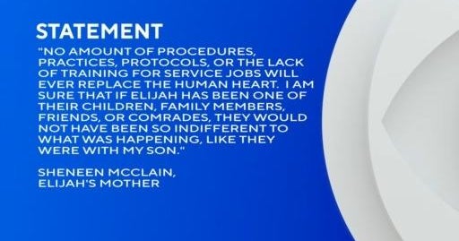 Elijah Mcclains Mother Issues Statement As Jury Deliberates Case Of 2