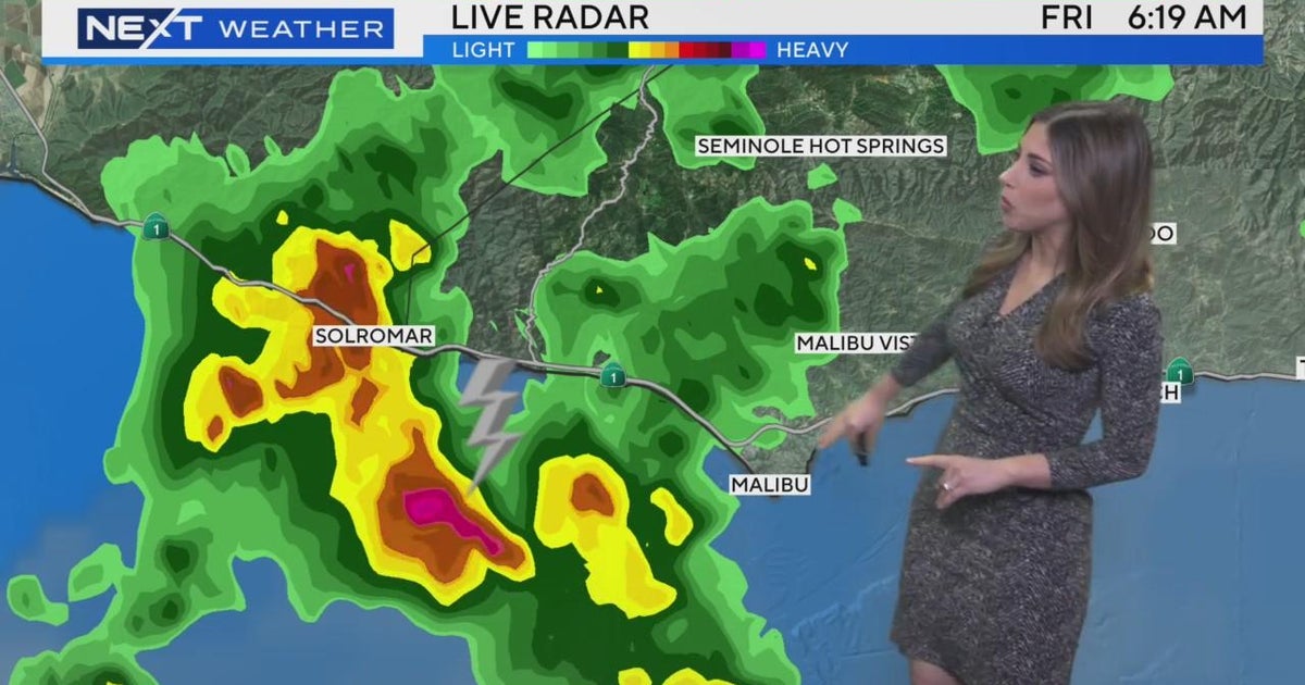 Scattered showers continue after record rainfall in SoCal - CBS Los Angeles