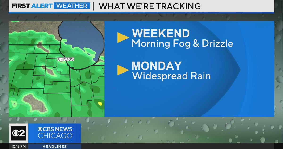 Chicago First Alert Weather: Fog and drizzle this weekend - CBS Chicago
