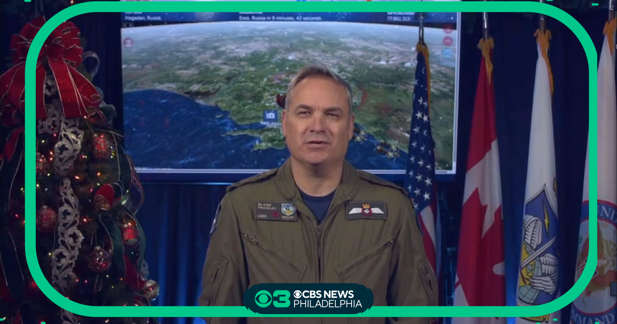 NORAD Santa tracker: Santa leaves the North Pole, heads south down ...