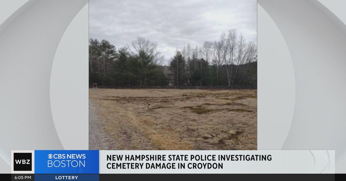 Damage found at cemetery in Croydon, New Hampshire - CBS Boston
