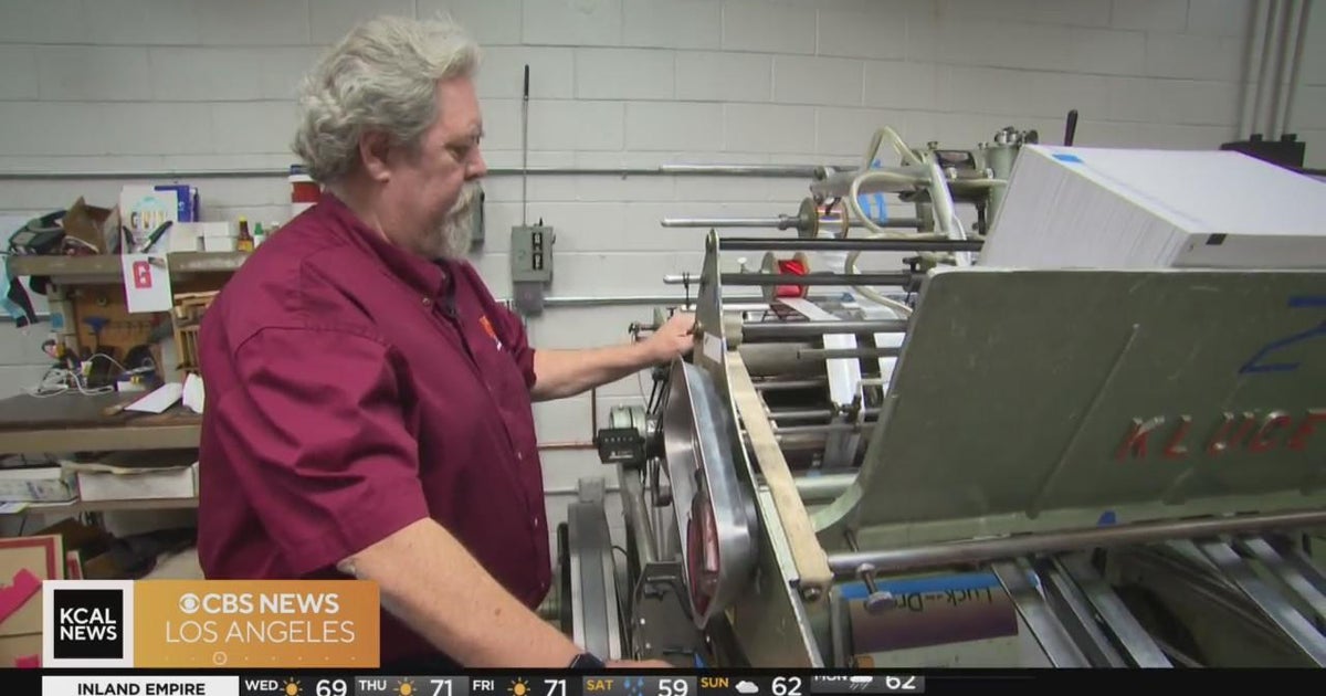 Meet a letterpress printer | STEAM - CBS Los Angeles