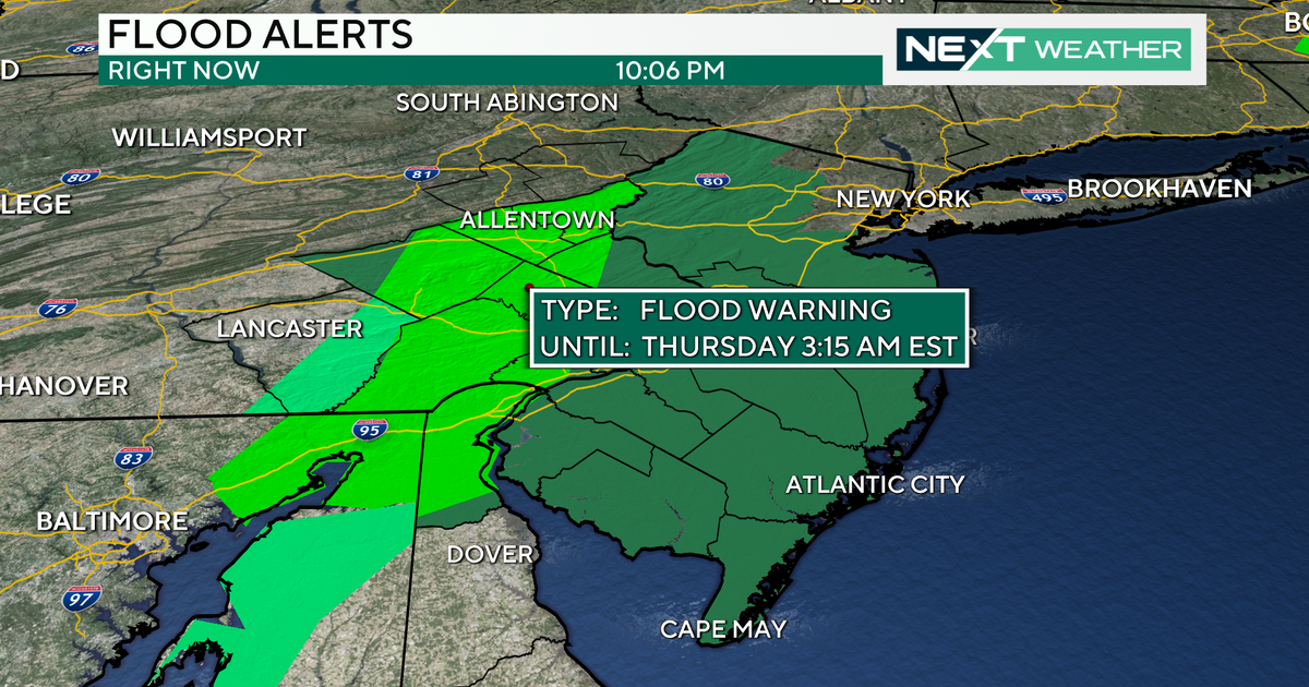 Philadelphia weather: Moderate to heavy rain, minor flooding possible ...