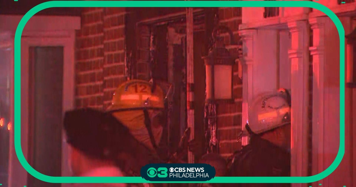 Home in Strawberry Mansion scorched in fire, 2 taken to hospital - CBS ...