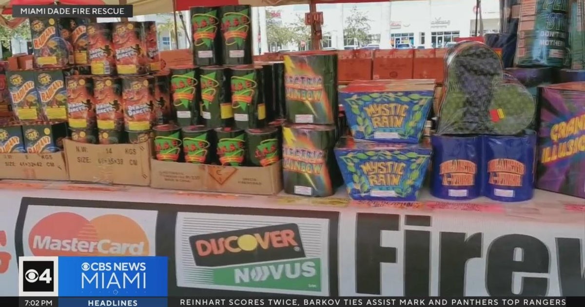 Miami-Dade firefighters share fireworks safety tips - CBS Miami