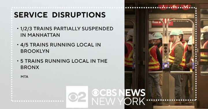 MTA working to fix derailment in time for Friday morning commute - CBS ...