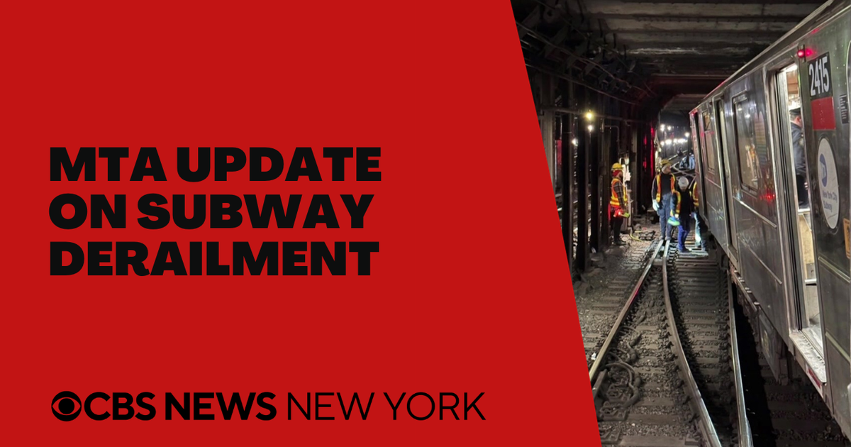 MTA shares update on subway derailment and delays - CBS New York