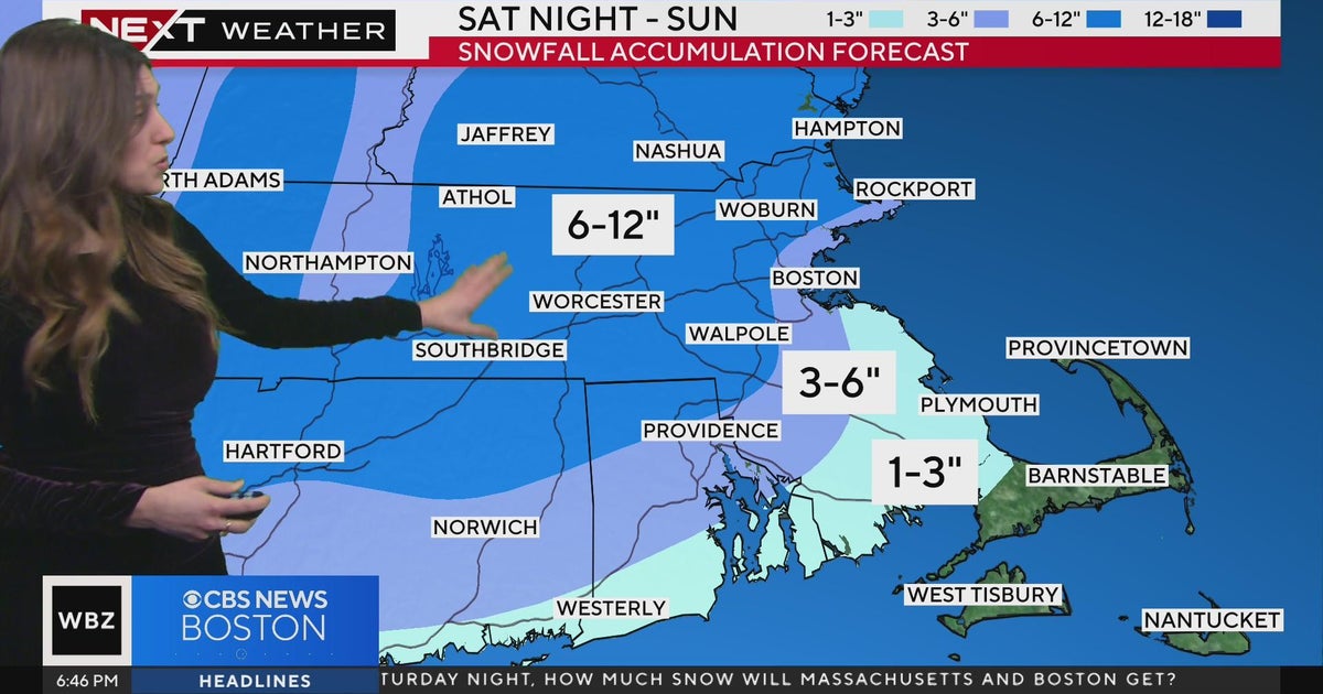 Next Weather: WBZ evening forecast for January 6, 2024 - CBS Boston