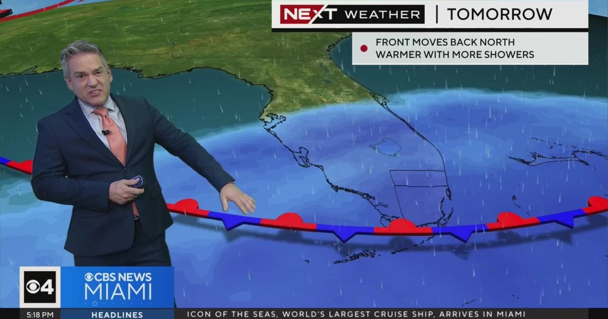 NEXT Weather forecast for Wednesday 1/10/24 5PM - CBS Miami