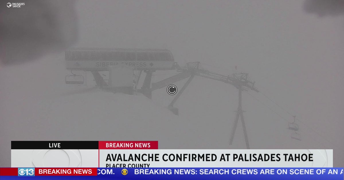 Avalanche confirmed at Palisades Tahoe - CBS Sacramento