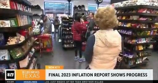 Final 2023 inflation report shows progress - CBS Texas