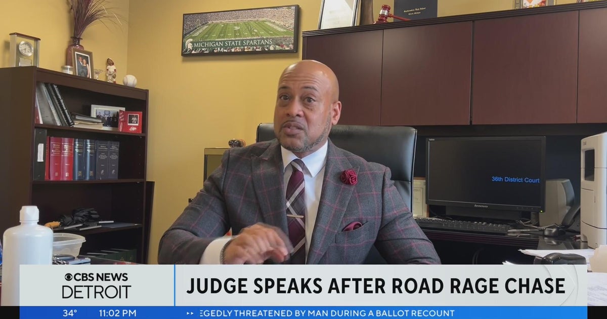 Detroit judge experiences dangers of road rage first hand - CBS Detroit