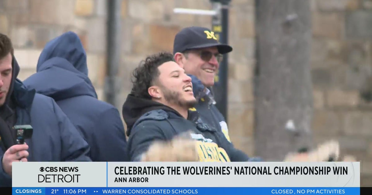 Celebrating the Wolverines' National Championship Win - CBS Detroit