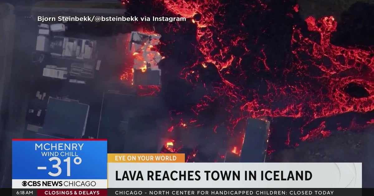 Video: Iceland volcano erupts again, spewing lava toward town near ...