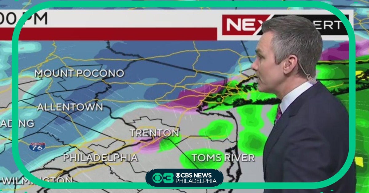 NEXT Weather: Snow map for Philadelphia region - CBS Philadelphia
