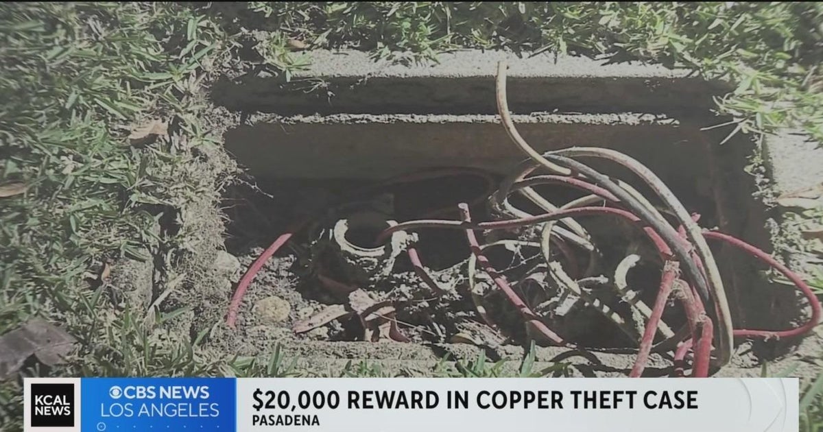 Pasadena sees surge in copper theft with over 6 miles stolen in the past year - CBS Los Angeles