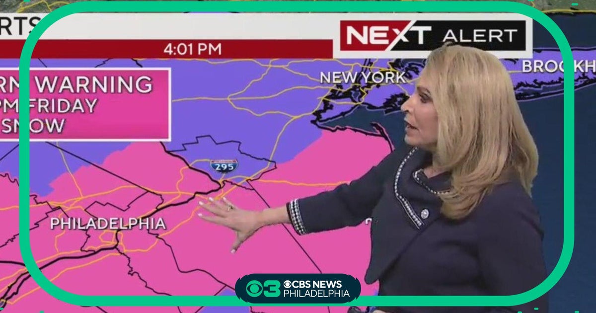 NEXT Weather: Tracking snow for Friday - CBS Philadelphia
