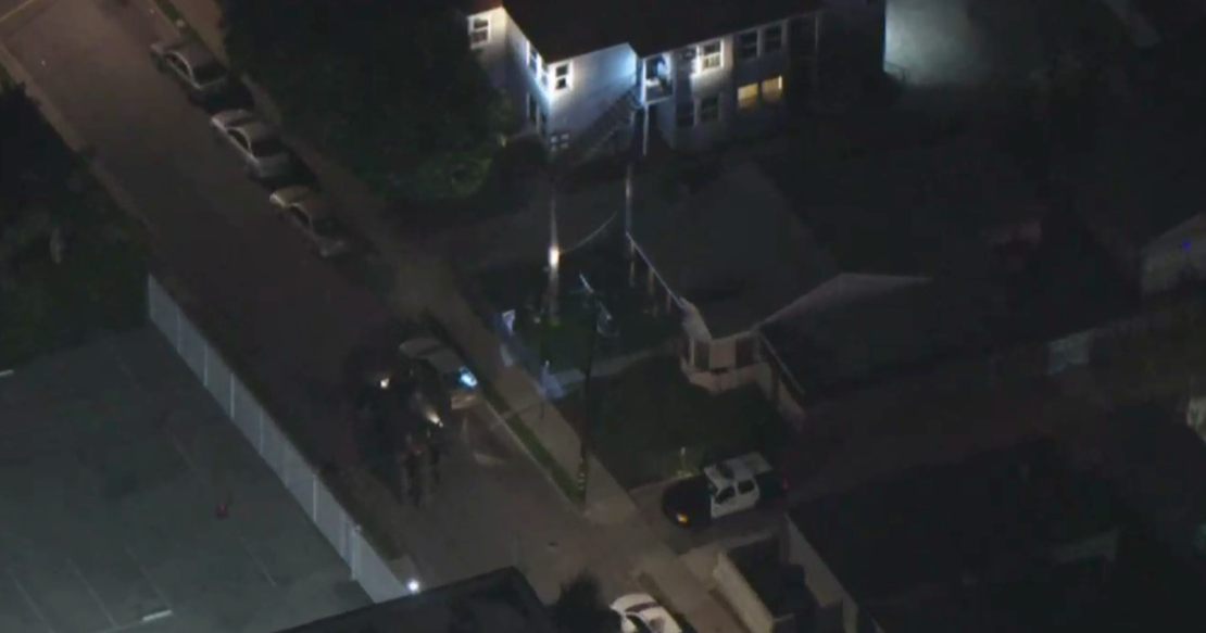 Armed domestic violence suspect barricaded inside Compton home - CBS ...