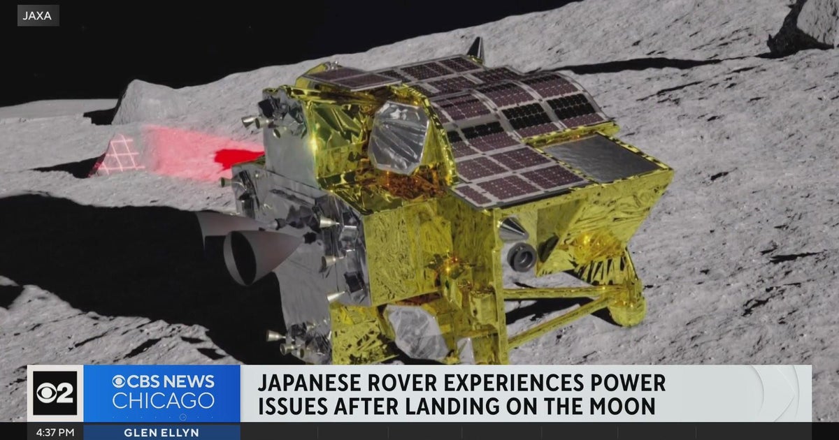 Japanese rover experiences power issues after landing on the moon - CBS ...