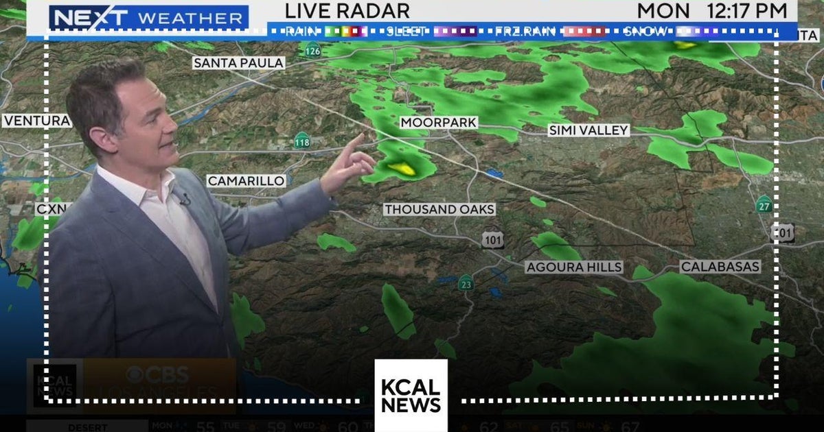 Scattered showers expected in SoCal throughout the day - CBS Los Angeles